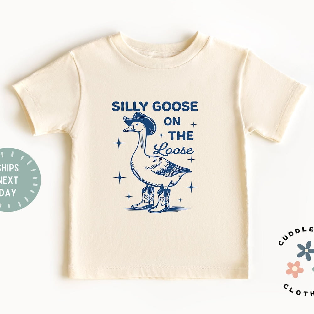 Bella Canvas Silly Goose Kids Shirt, Silly Goose On The Loose Kids Tee ...