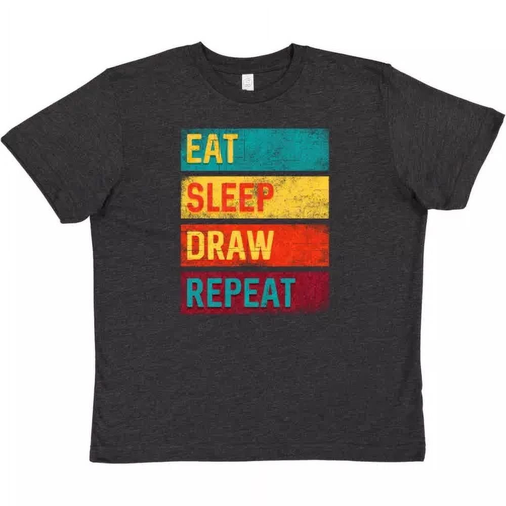 Bella Canvas Sketch Artist Eat Sleep Draw Repeat Drawing Illustration ...