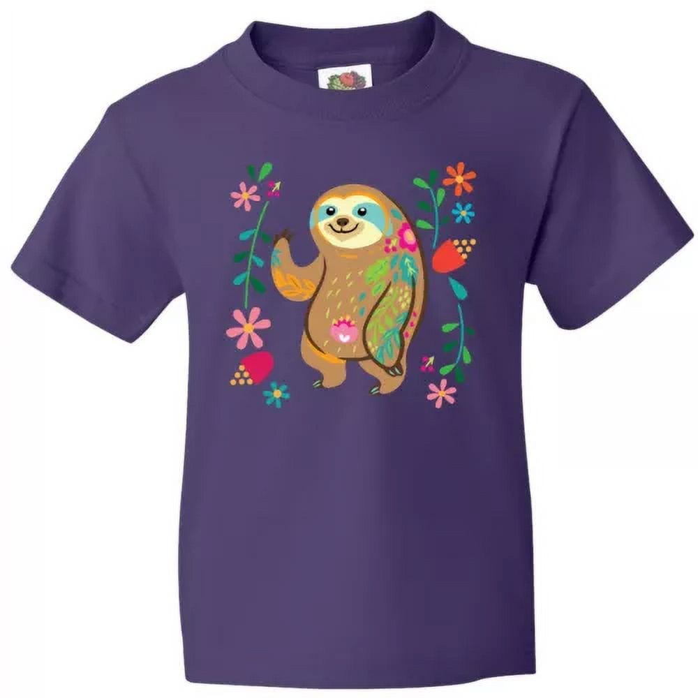 Bella Canvas Sloth Cute Outfit For Girls Toddler T-Shirt Baby Boho ...