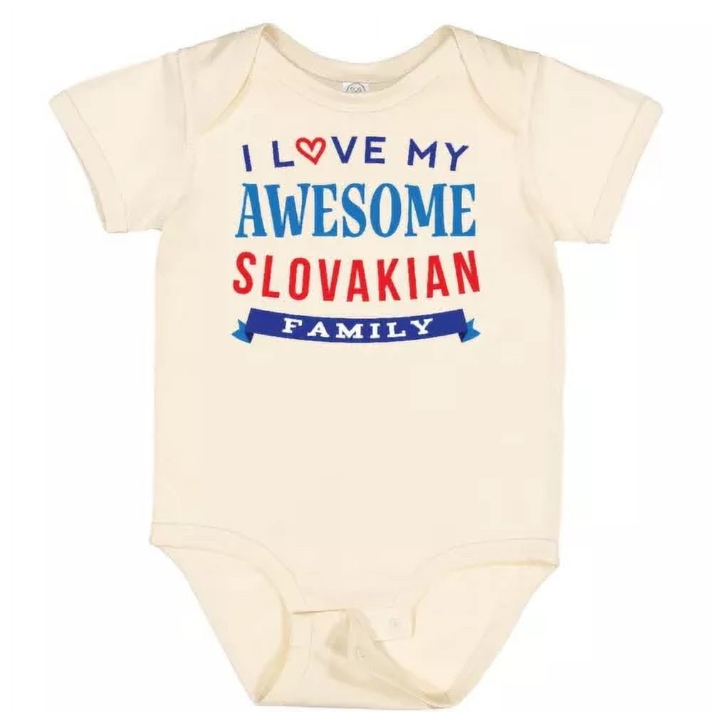 Bella Canvas Slovakia Awesome Slovakian Family Baby Proud Apparel ...