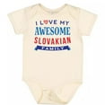 Bella Canvas Slovakia Awesome Slovakian Family Baby Proud Apparel ...