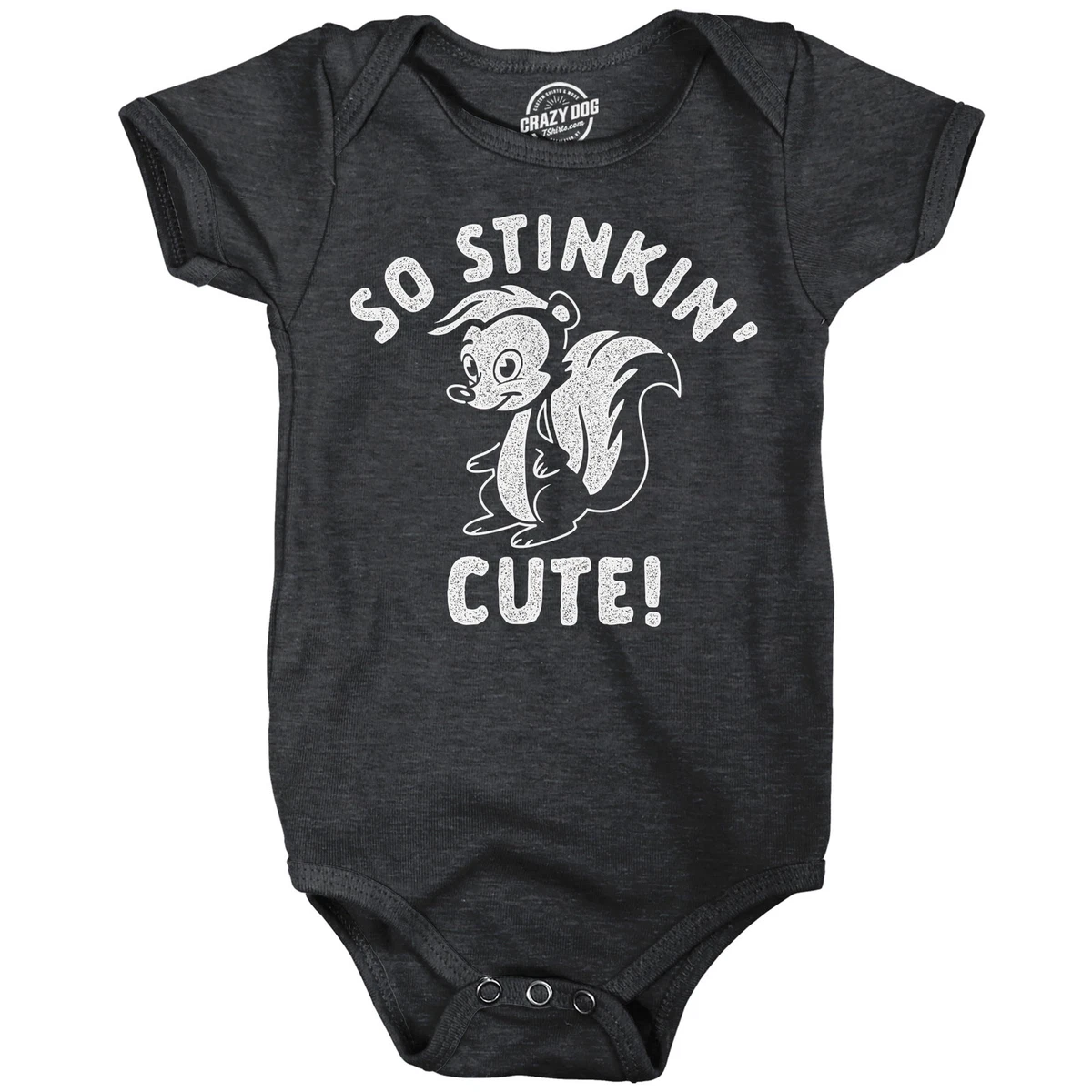 Bella Canvas So Stinkin Cute Baby Bodysuit Funny Sarcastic Skunk ...