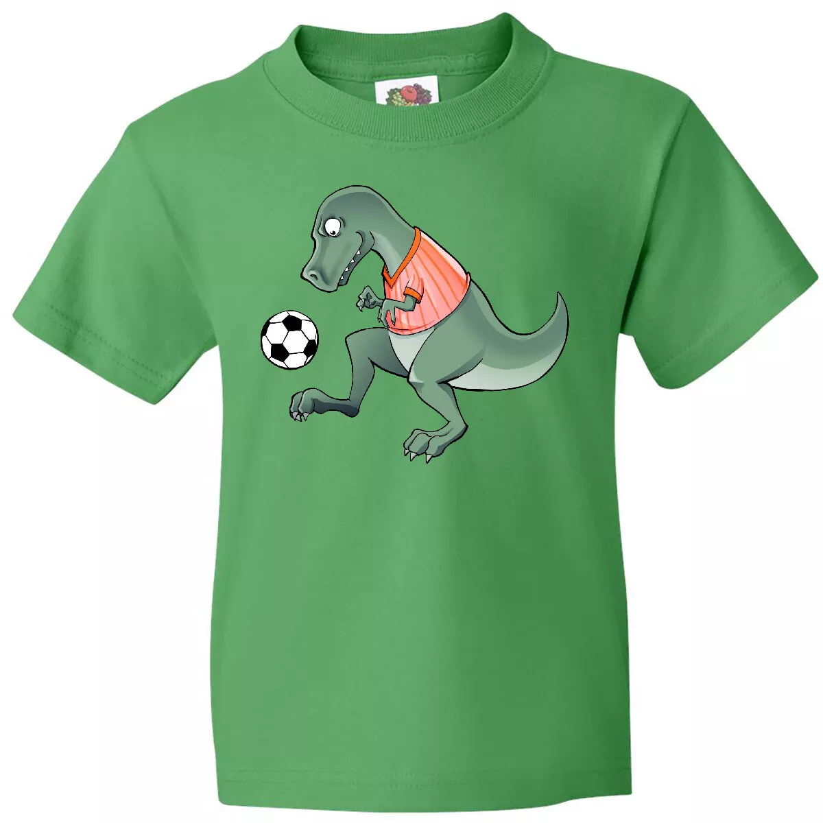 Bella Canvas Soccer Dinosaur Toddler T-Shirt Sports Dino T-Rex ...