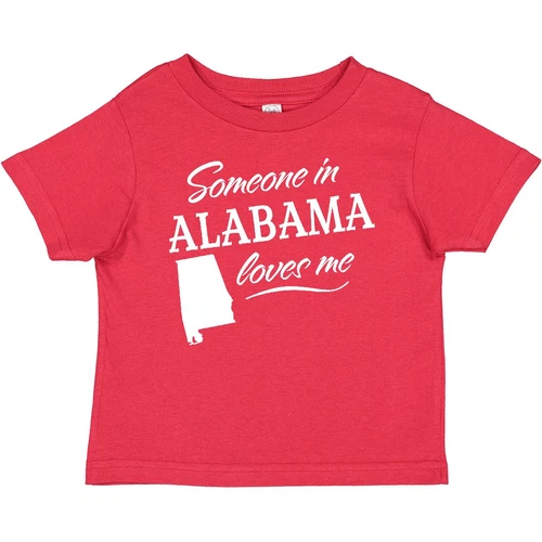 Bella Canvas Someone In Alabama Loves Me Baby Toddler Shirt State Home Family Kids Love ...