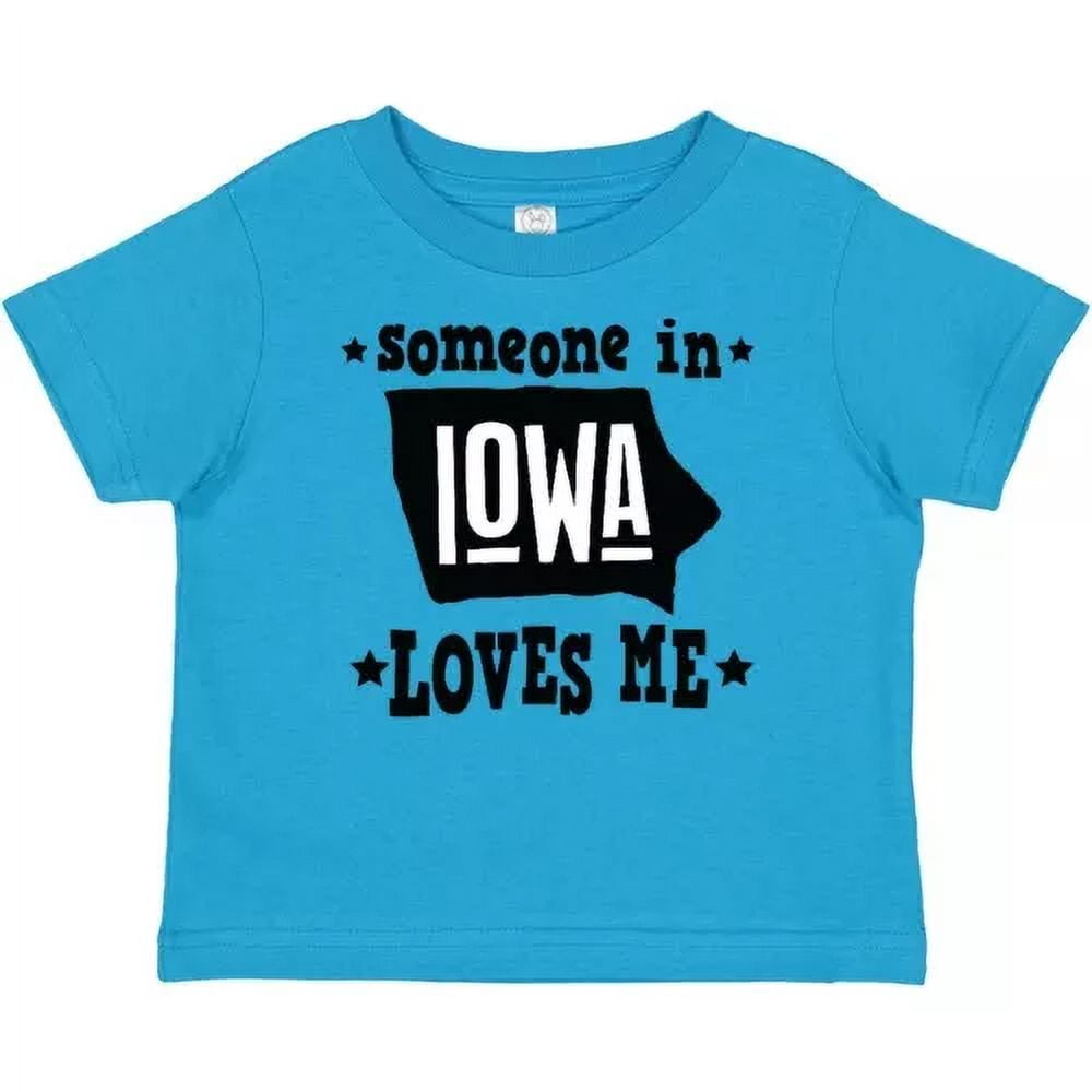 Bella Canvas Someone In Iowa Loves Me Souvenir Baby Toddler Shirt ...