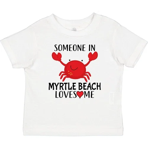 Bella Canvas Someone In Myrtle Beach Loves Me Baby Toddler Shirt Trip Childs Clothes - Walmart.com