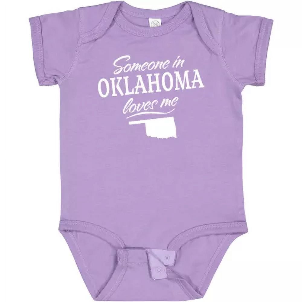 Bella Canvas Someone In Oklahoma Loves Me Baby State Home Family Kids ...