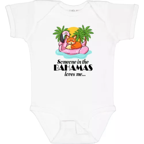 Bella Canvas Someone In The Bahamas Loves Me Infant Creeper Spring ...