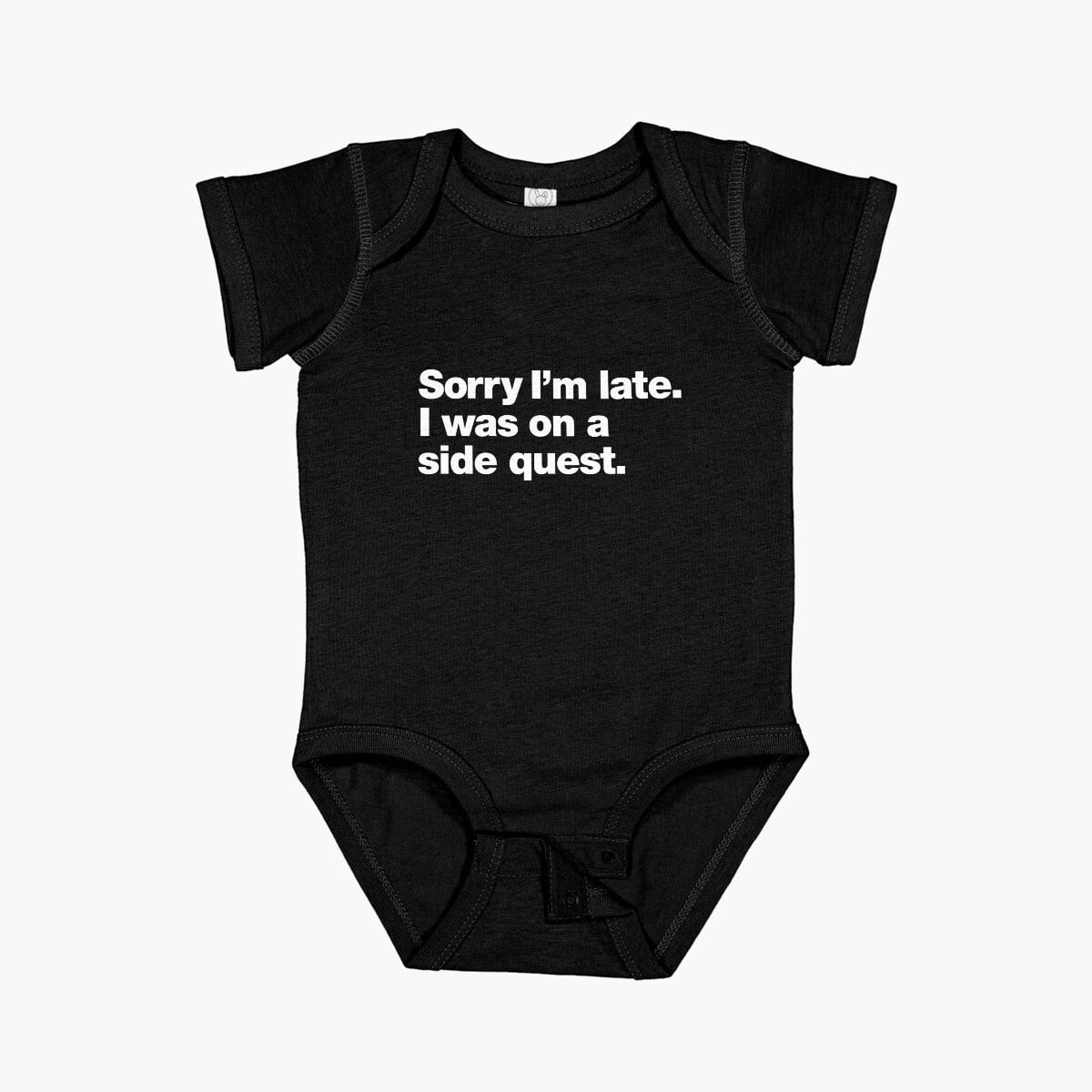 Bella Canvas Sorry I'M Late. I Was On A Side Quest. Short Sleeve Baby ...