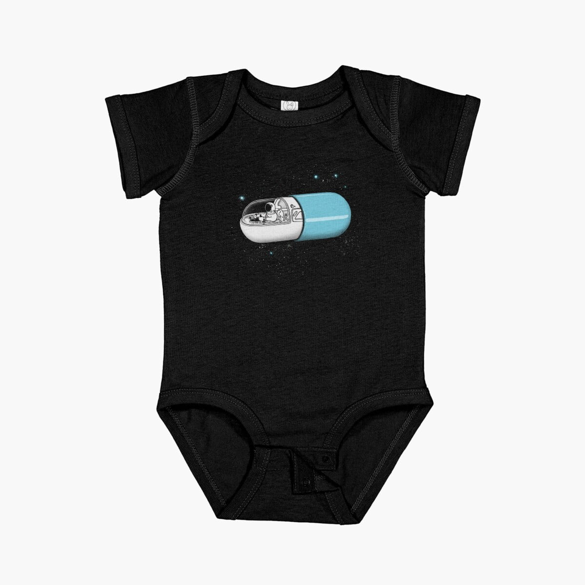 Bella Canvas Space Capsule Short Sleeve Baby One-Piece Newborn Gender Neutral Outfit, Baby Boy ...