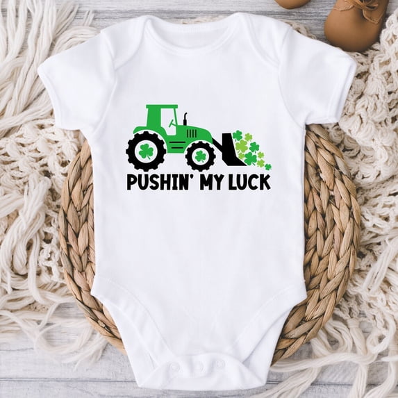 Bella Canvas with St. Patrick'S Day, Pushing My Luck Charm, Baby Boy ...