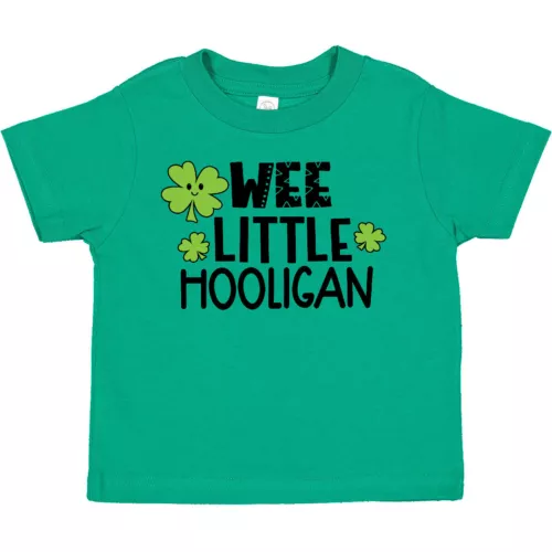 Bella Canvas St. Patrick's Day Wee Little Hooligan With Clovers Toddler ...