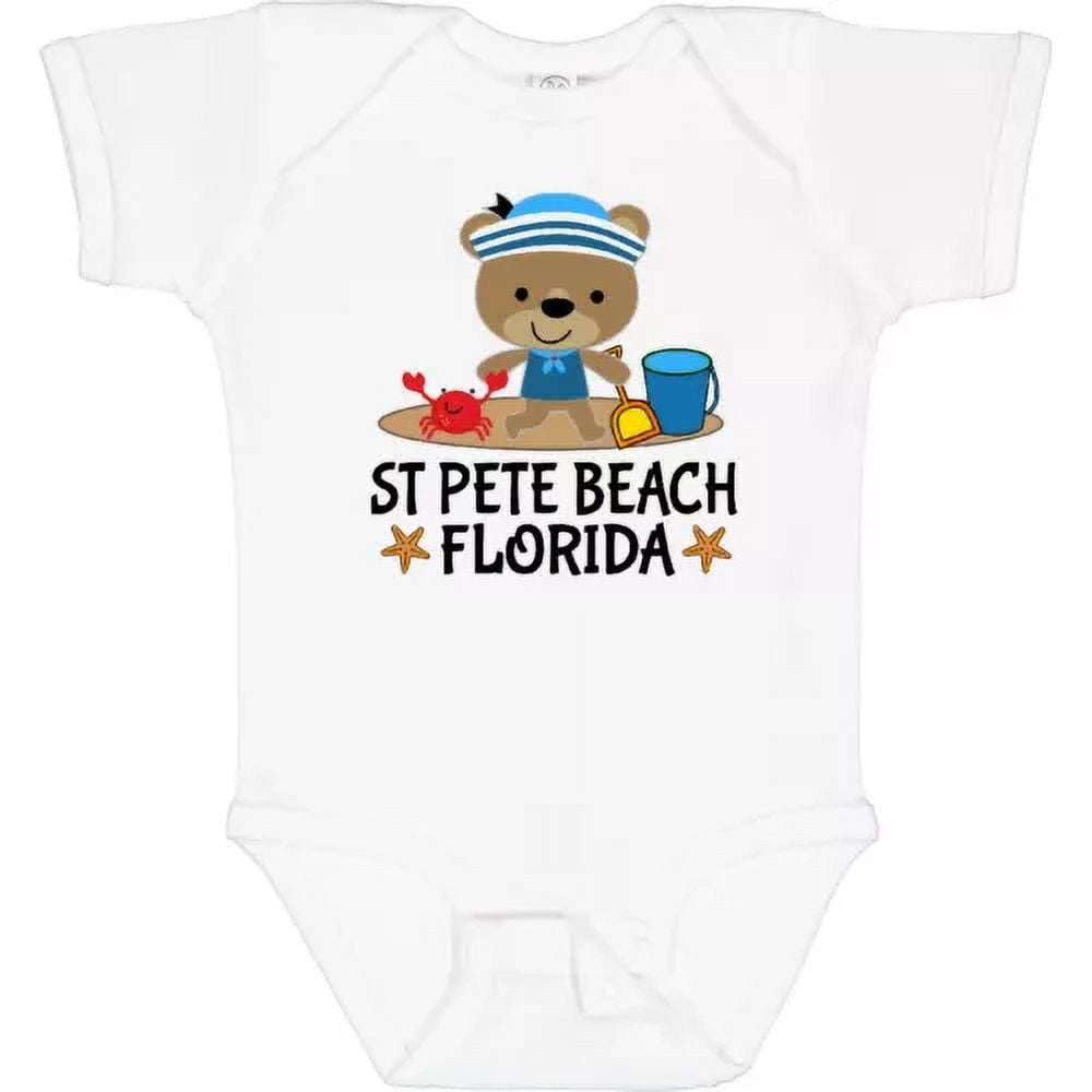 Bella Canvas St Pete Beach Florida Baby Summer Souvenir One-piece Infant Bodysuit - Walmart.com