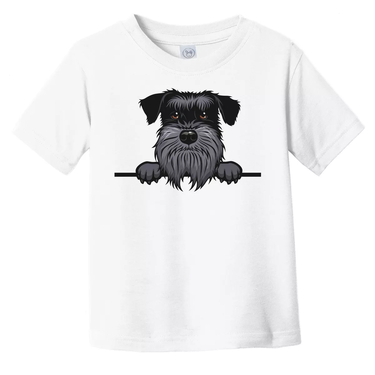 Bella Canvas Standard Schnauzer Dog Breed Popping Up Cute Toddler Boys ...