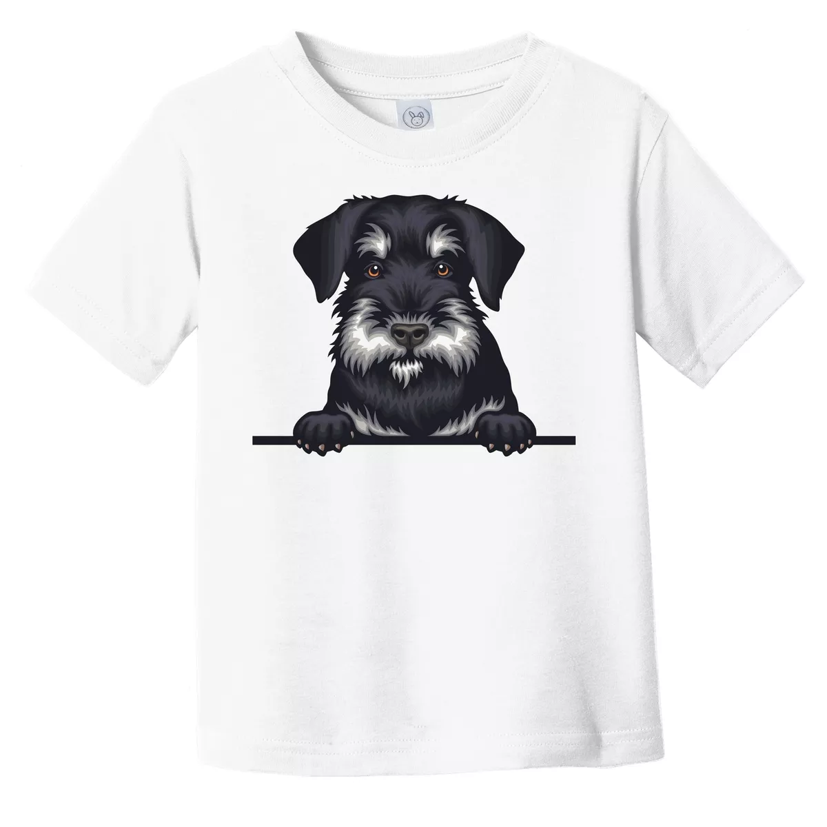 Bella Canvas Standard Schnauzer Dog Breed Popping Up Cute Toddler Boys ...