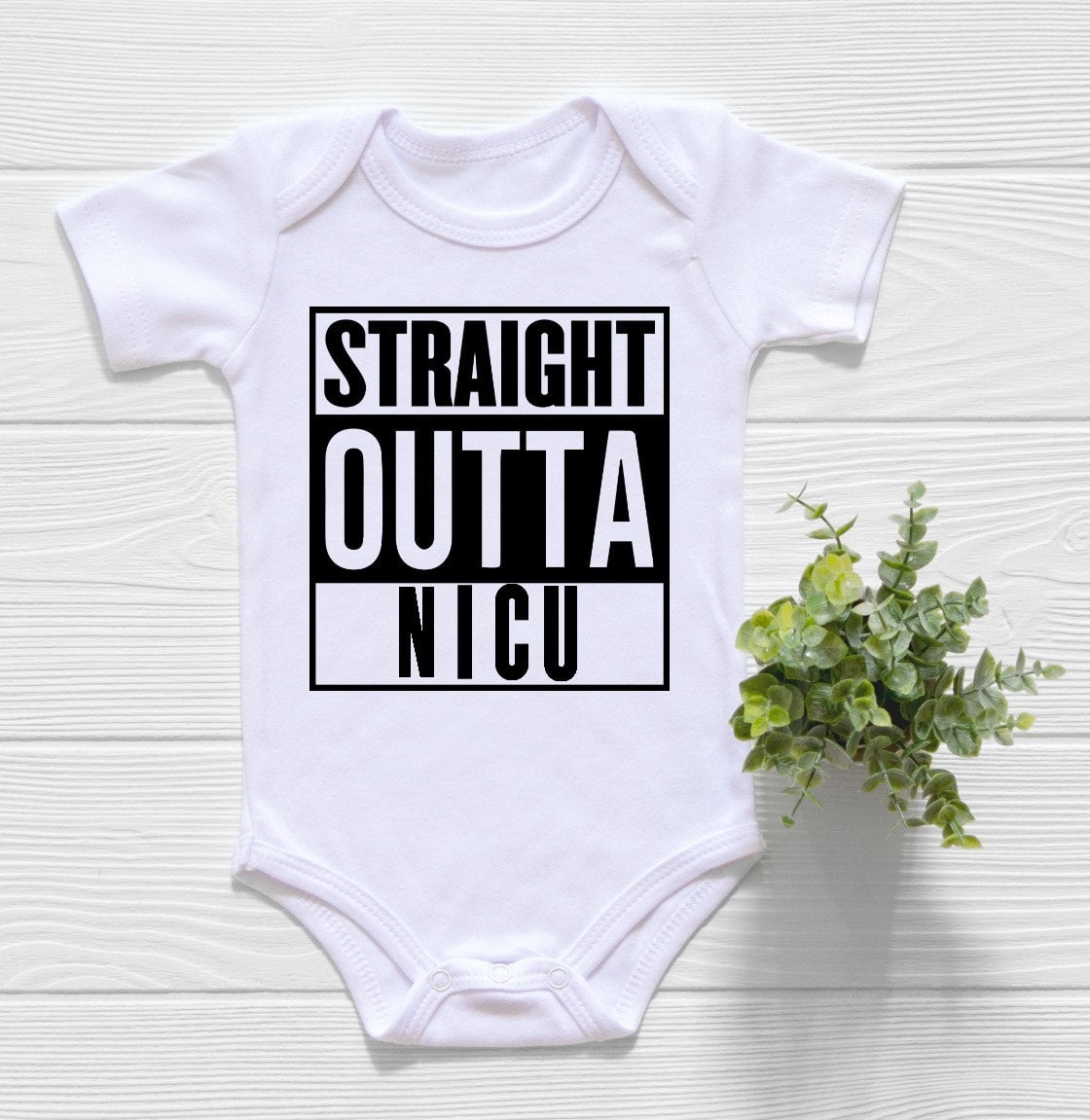 Bella Canvas with Straight Outta Nicu Nicu Graduate Preemie Newborn ...