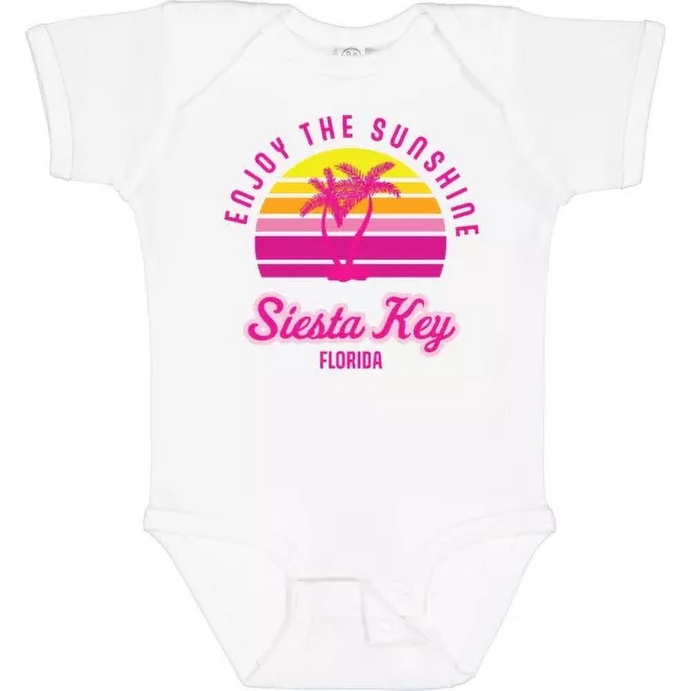 Bella Canvas Summer Enjoy The Sunshine Siesta Key Florida In Pink Baby ...
