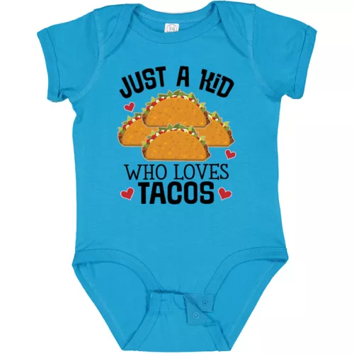 Bella Canvas Taco Lover Mexican Food Baby Bodysuit Tex Mex Snacks Childs One-piece Bodysuit ...