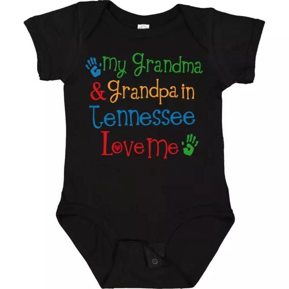 Bella Canvas Tennessee Grandma Loves Me Baby State Girls Boys Apparel Cute Bodysuit - Walmart.com