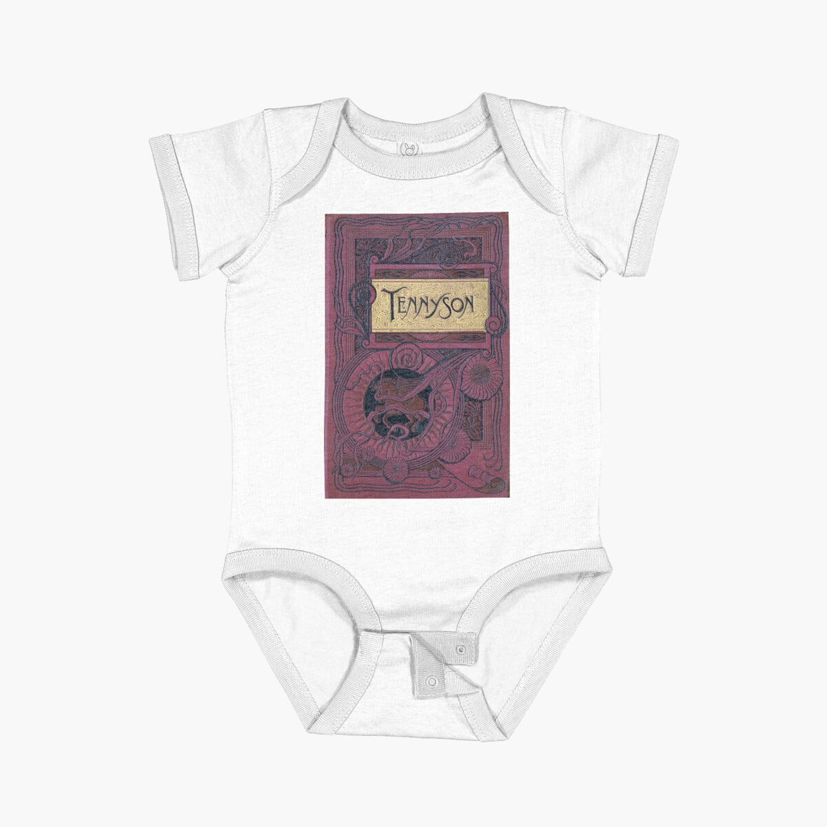 Bella Canvas Tennyson 1890 Book Cover Short Sleeve Baby One-Piece ...
