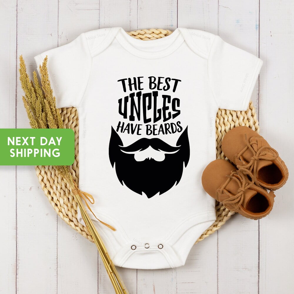 Bella Canvas The Best Uncles Have Beards Uncle Pregnancy Announcement ...