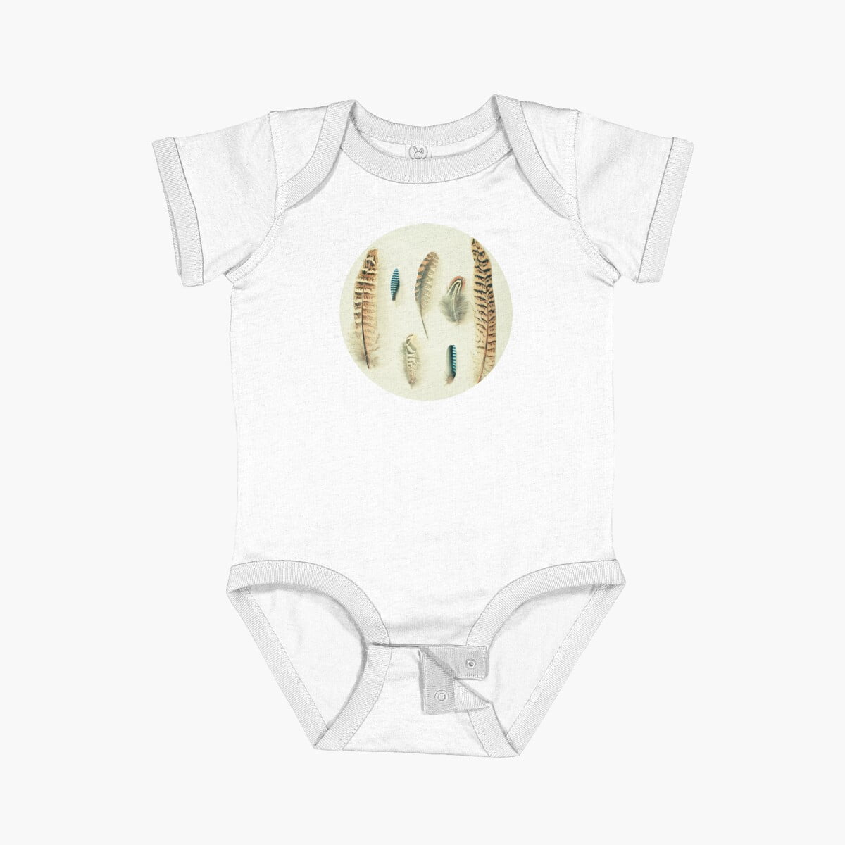 Bella Canvas The Feather Collection Short Sleeve Baby One-Piece Newborn ...