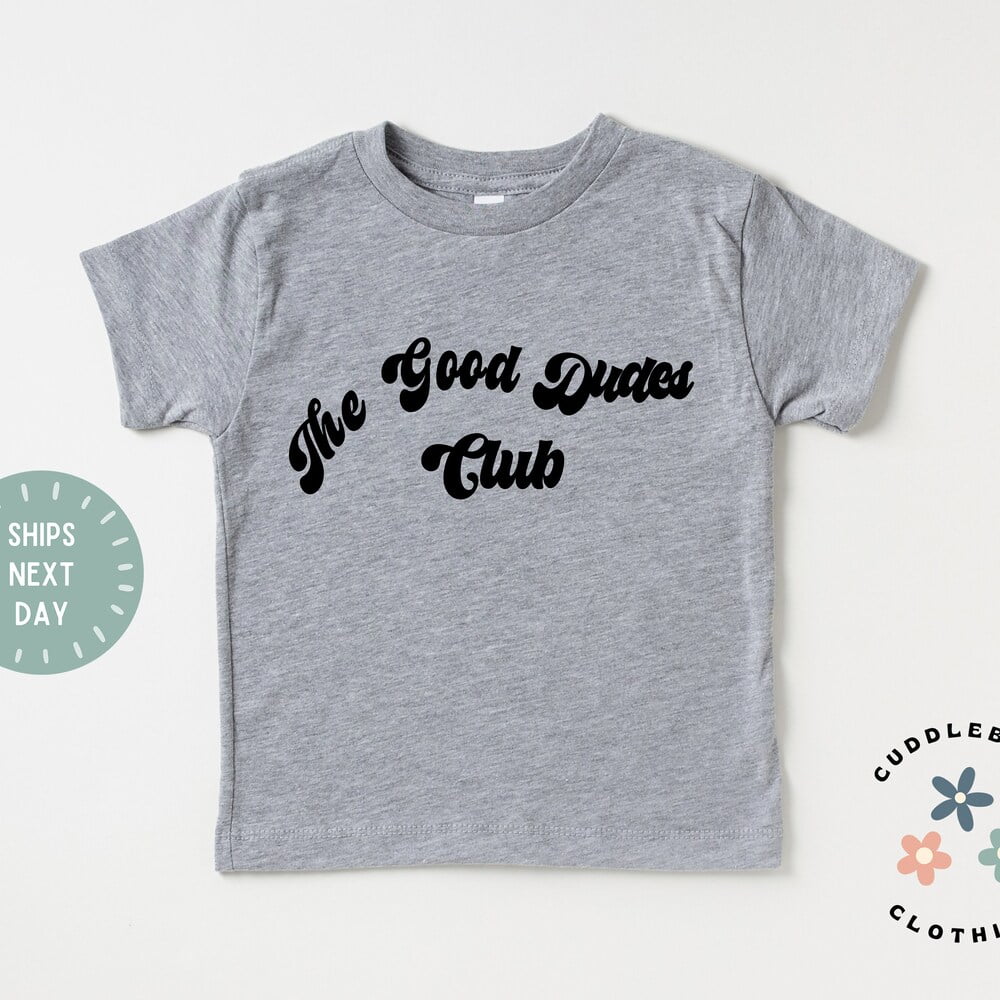 Bella Canvas The Good Dudes Club Kids Shirt, Cute Good Dudes Kids Tee ...