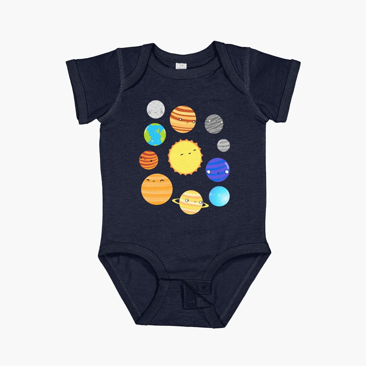 Bella Canvas The Solar System Short Sleeve Baby One-Piece Newborn ...