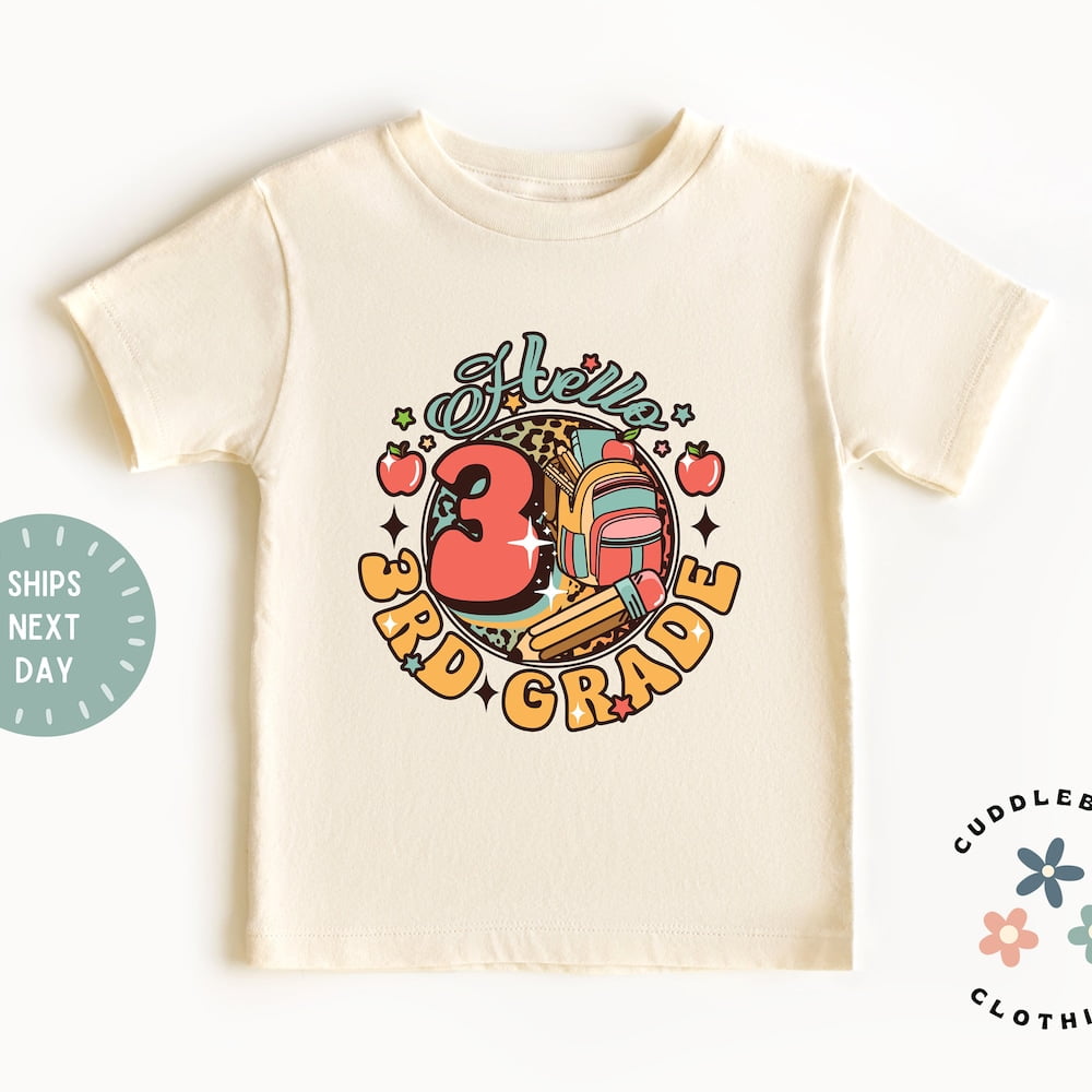 Bella Canvas Third Grade Shirt, First Day of Third Grade School Tee ...