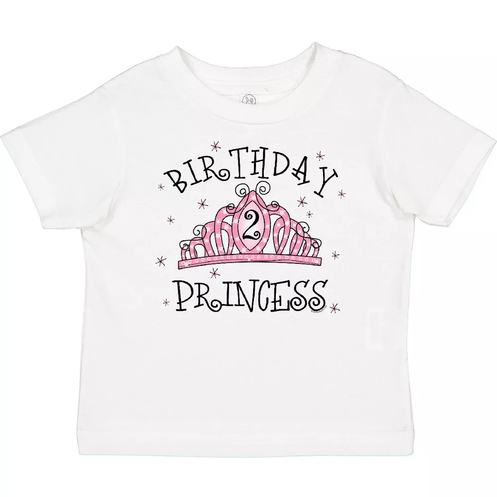 Bella Canvas Tiara 2nd Birthday Princess Toddler Shirt Crown Sparkle ...
