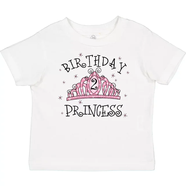Bella Canvas Tiara 2nd Birthday Princess Toddler Shirt Crown Sparkle ...