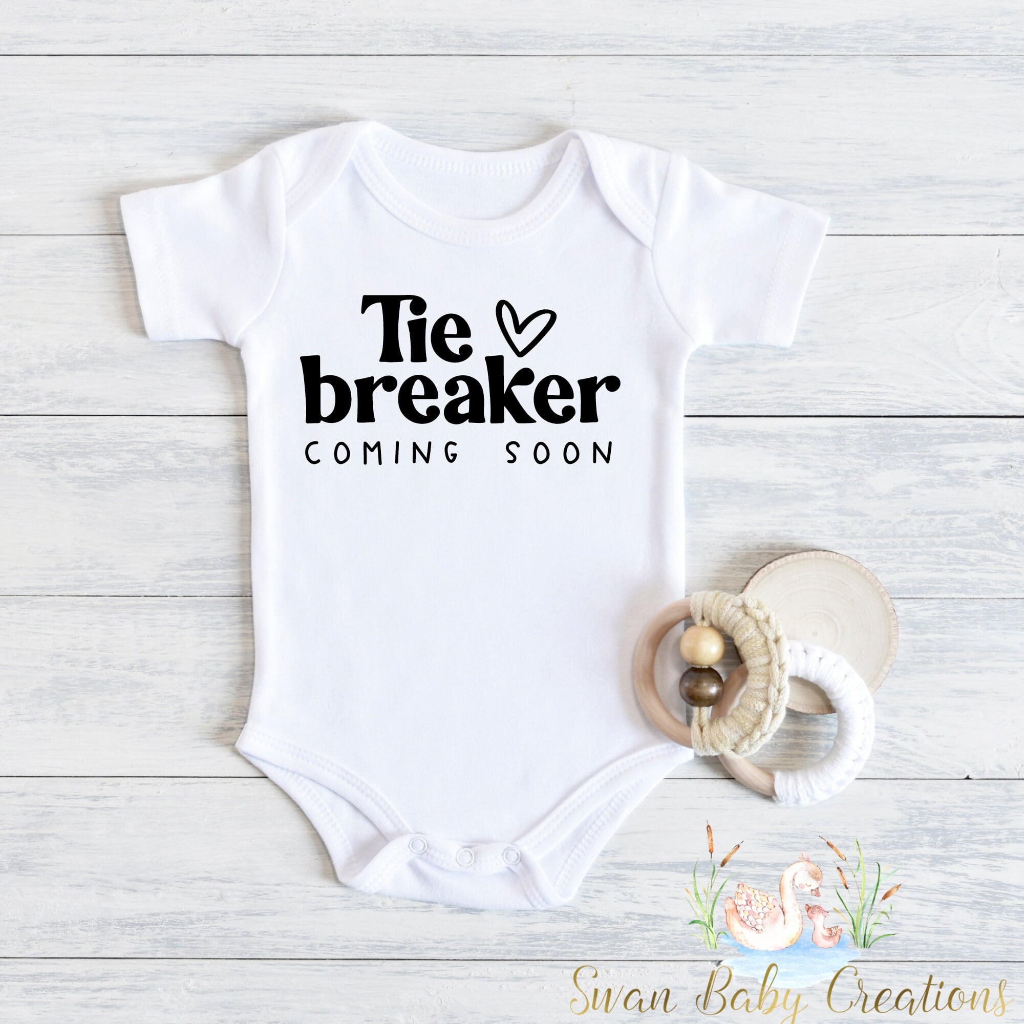 Bella Canvas with Tie Breaker Coming Soon Baby Announcement, Tie ...