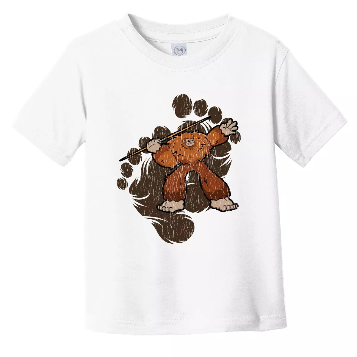 Bella Canvas Toddler Bigfoot Javelin Throw Shirt - Sasquatch Throwing ...