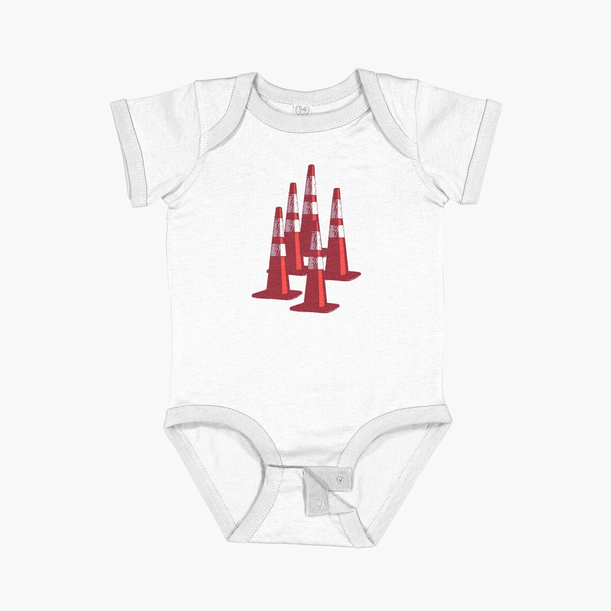 Bella Canvas Trafic Cones Pylon Short Sleeve Baby One-Piece Newborn ...