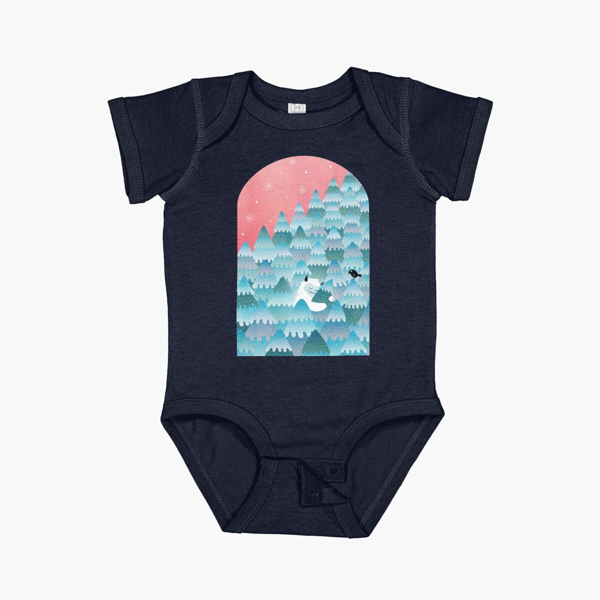 Bella Canvas Tree Hugger Short Sleeve Baby One-Piece Newborn Gender ...