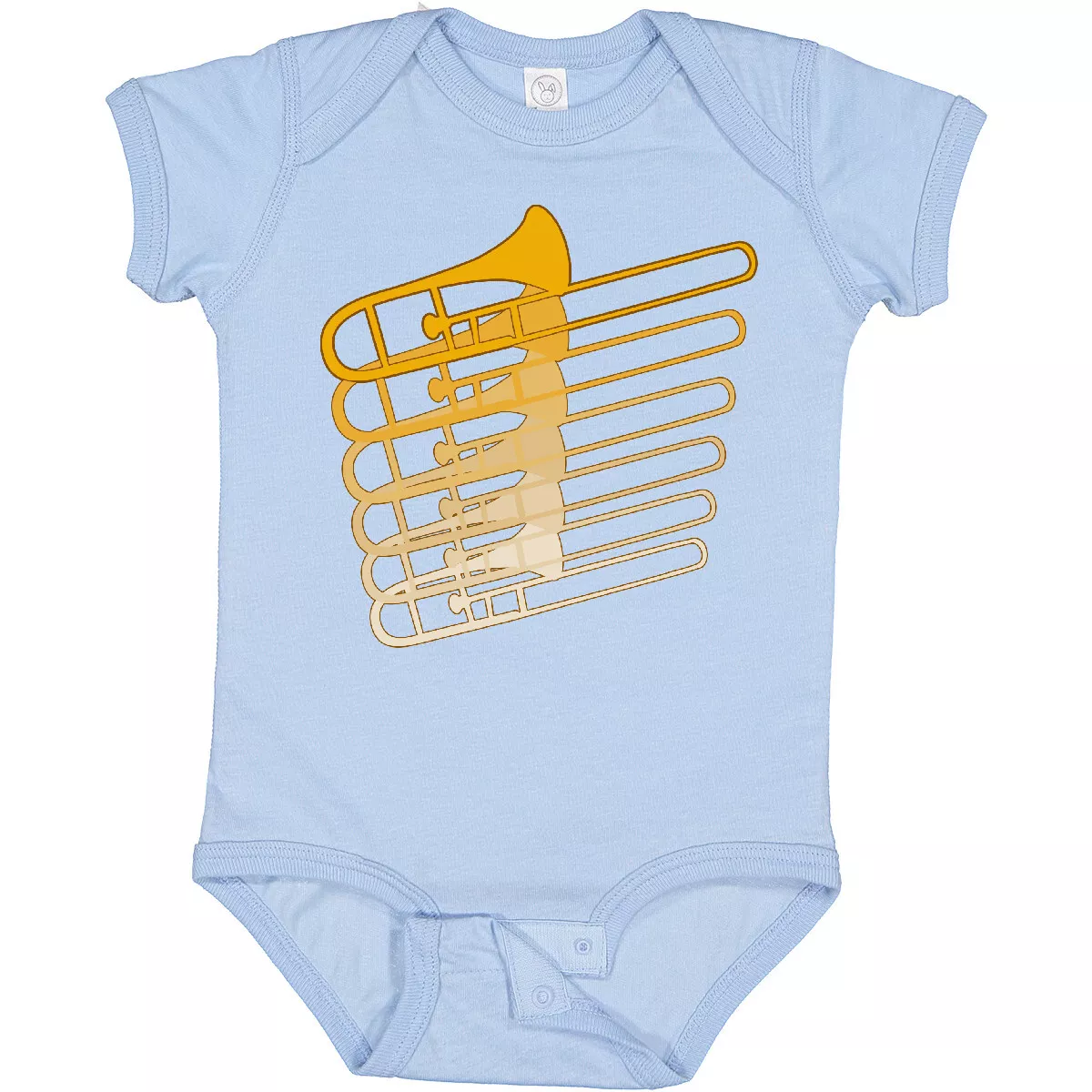 Bella Canvas Trombone Line Baby Bodysuit Music Brass Trumpet Marching ...