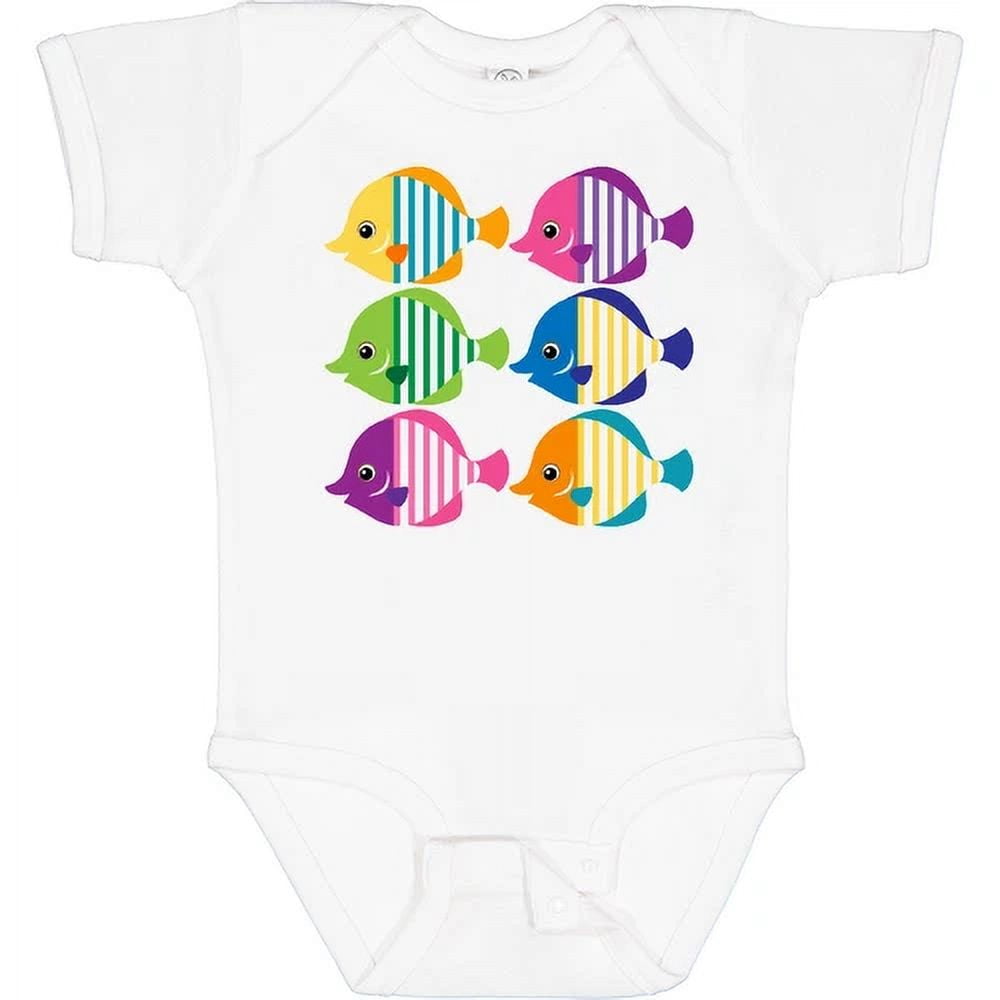 Bella Canvas Tropical Fish Lover Baby Ocean Sea Pattern Atlantic Fishes ...