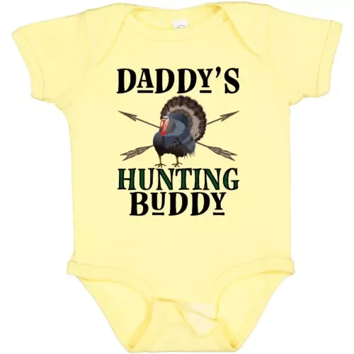 Bella Canvas Turkey Hunter Daddys Hunting Buddy Baby Archery Season ...