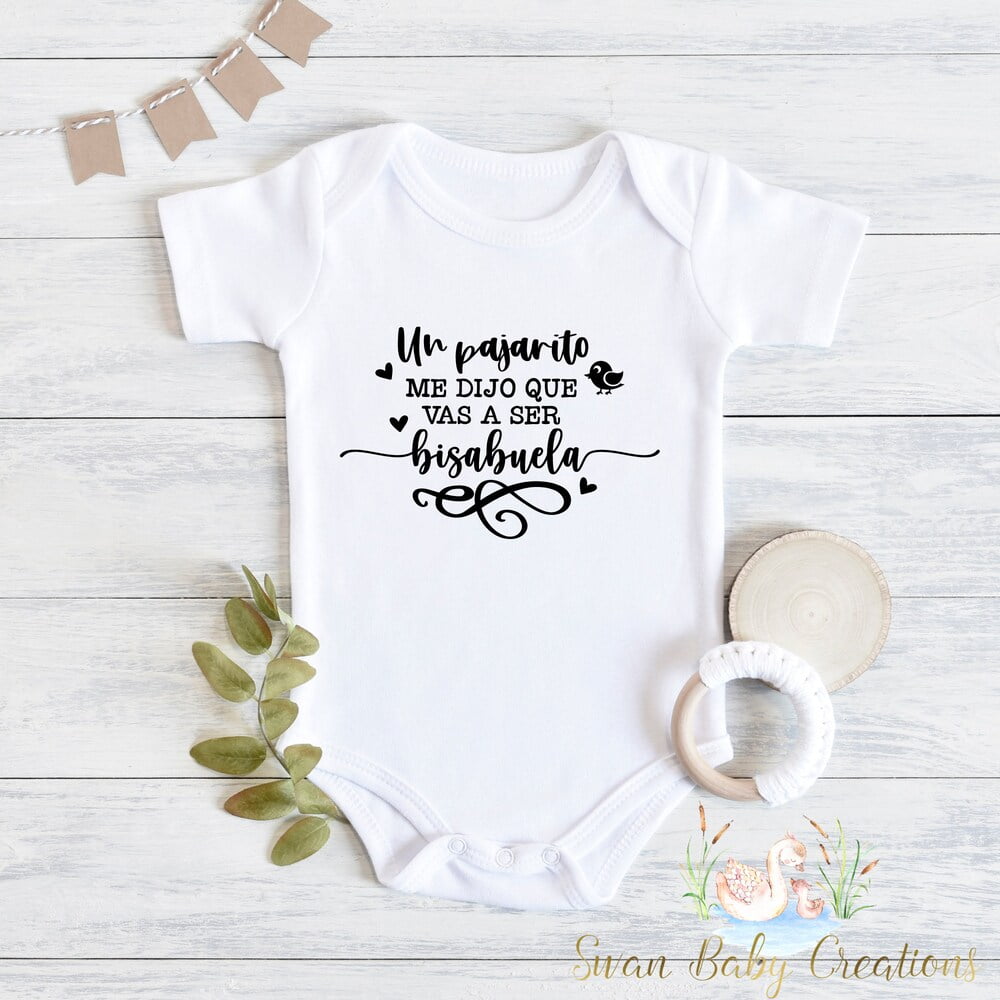 Bella Canvas with Un Pajarito Me Dijo Que Vas A Ser Bisabuela, Spanish ...