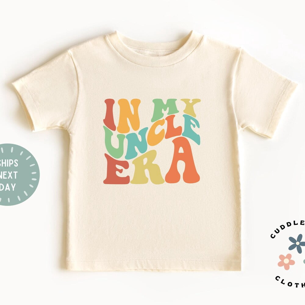 Bella Canvas Uncle Kids Shirt, In My Uncle Era Kids Tee, Uncle Gift ...