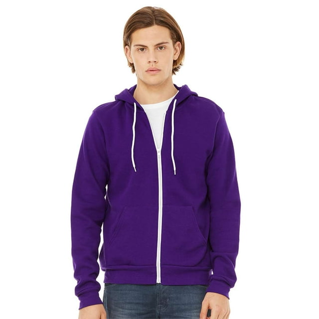 Bella Canvas Unisex Poly Cotton Fleece Full Zip Hoodie C3739