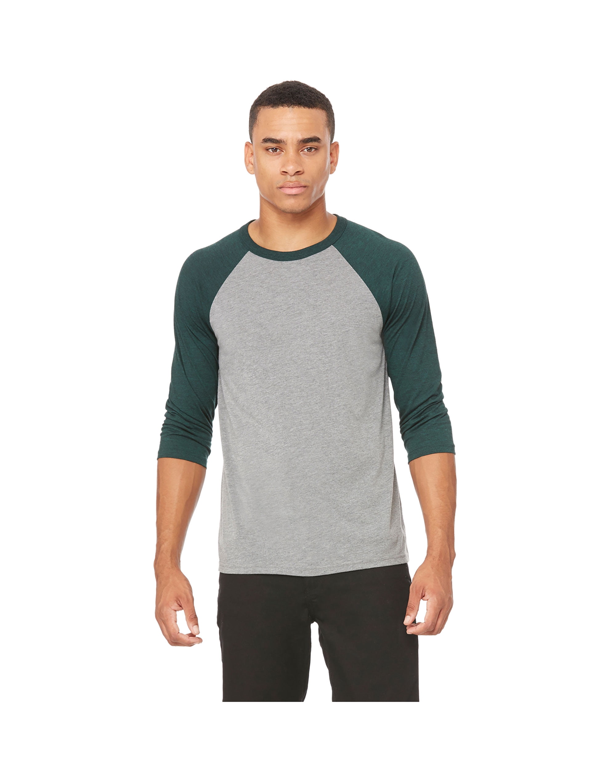 Bella + Canvas - Unisex Three-Quarter Sleeve Baseball Tee - 3200 ...