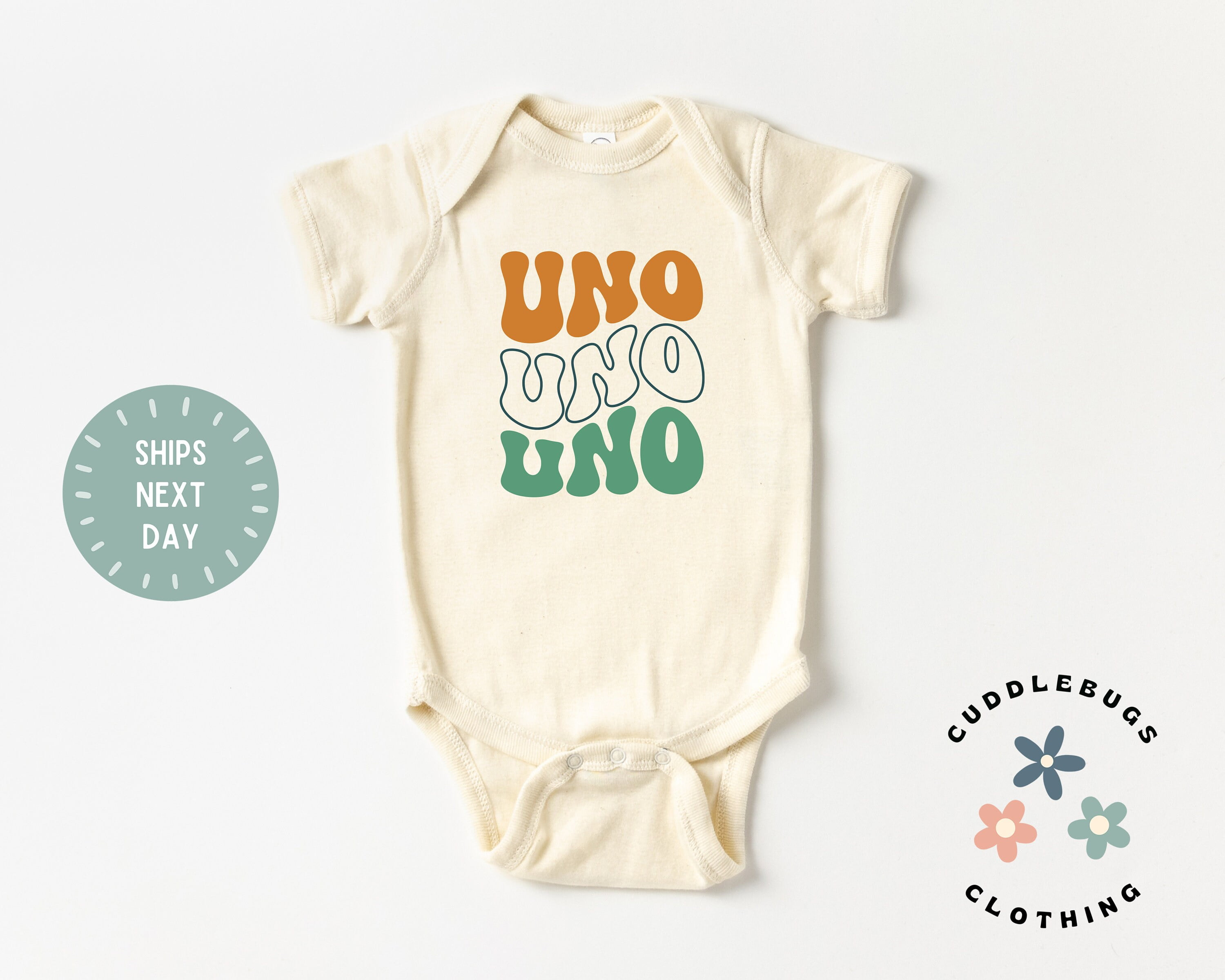 Bella Canvas with Uno First Birthday s Brand, Retro Uno One Year ...
