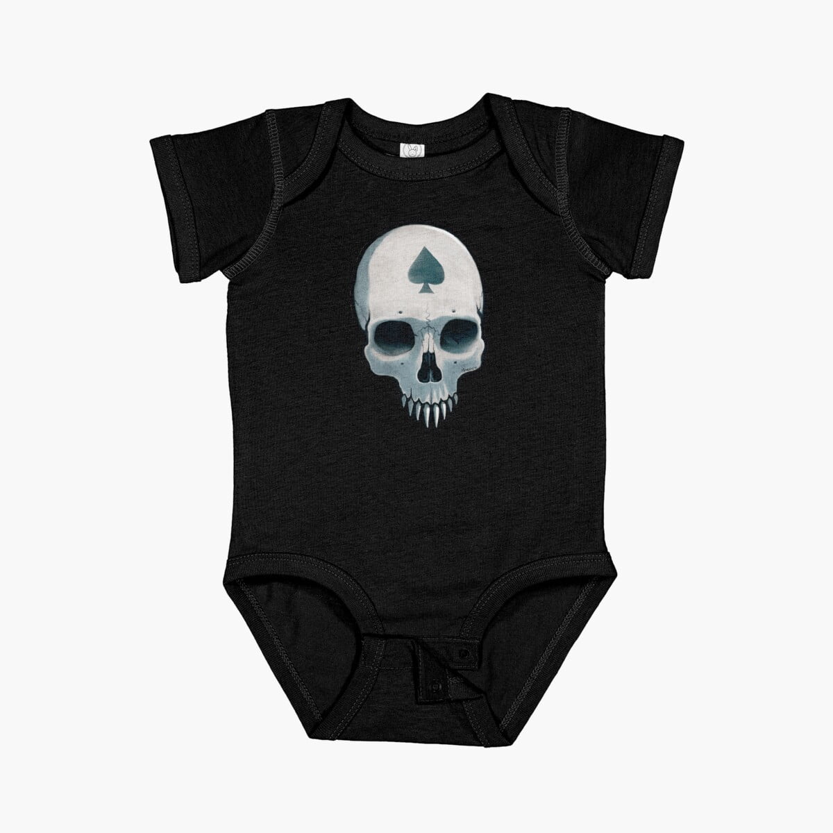 Bella Canvas Vampire Skull, Ace Of Spades Short Sleeve Baby One-Piece ...