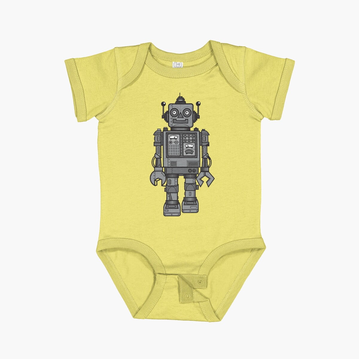 Bella Canvas Vintage Robot Short Sleeve Baby One-Piece Newborn Gender ...