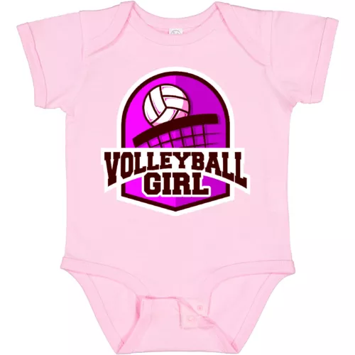 Bella Canvas Volleyball Girl Baby Bodysuit Badge One-piece Infant ...