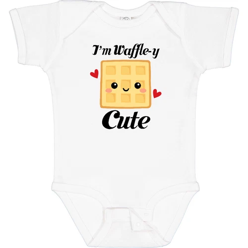 Bella Canvas Waffle Pun Im Waffle-y Cute Infant Creeper Food Childs ...
