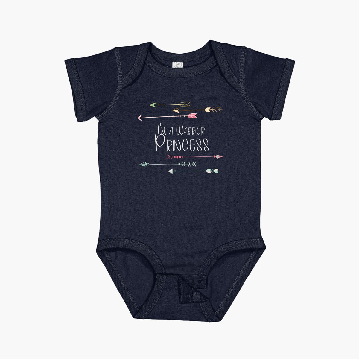 Bella Canvas Warrior Princess Short Sleeve Baby One-Piece Newborn ...