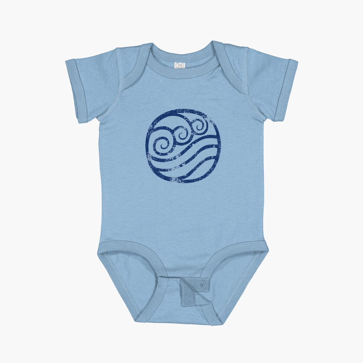 Bella Canvas Waterbending Logo · Distressed Short Sleeve Baby One-Piece ...