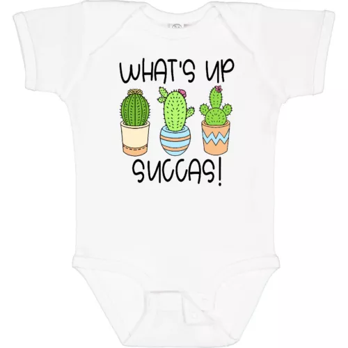 Bella Canvas What's Up Succas Funny Cacti Plants Baby Cactus Succulents ...